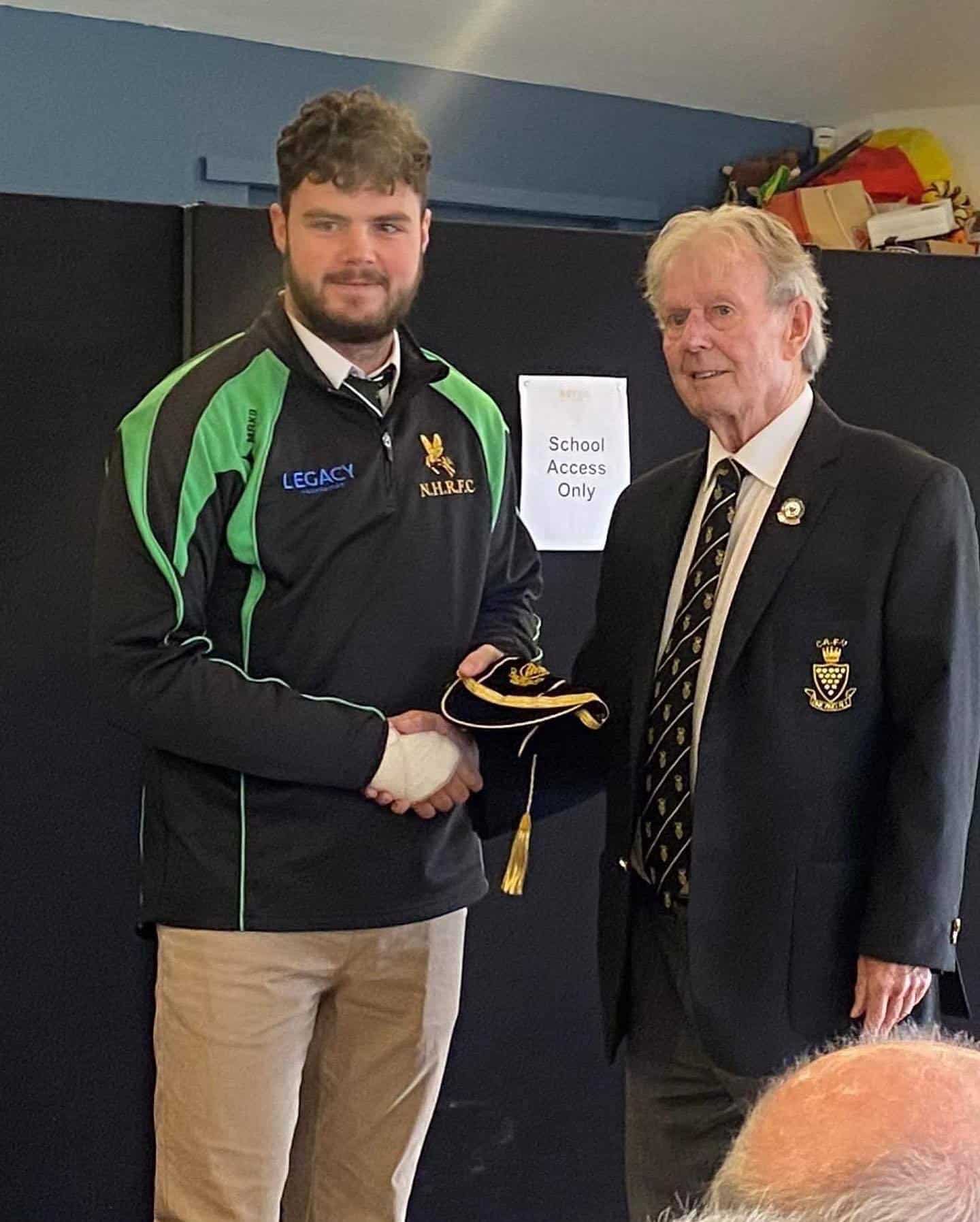 Aaron Simmonds finally gets his cap!!