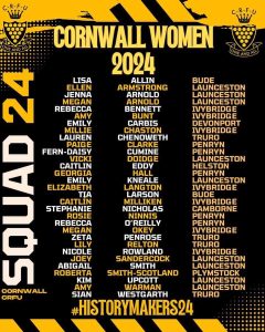 Cornwall Women announce 2024 squad